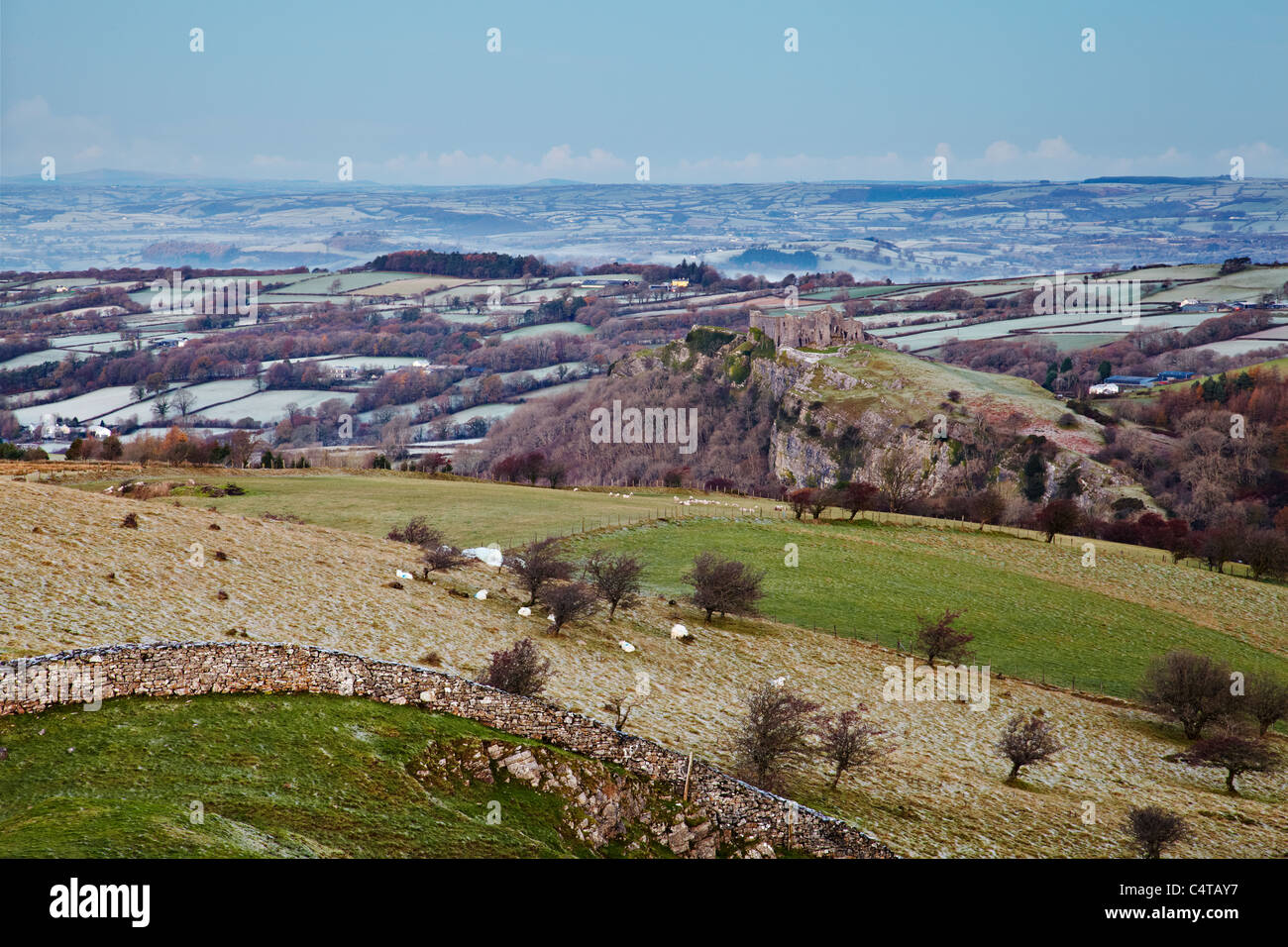 Carreg Cennen Castle, The Black Mountain, Brecon Beacons National Park ...