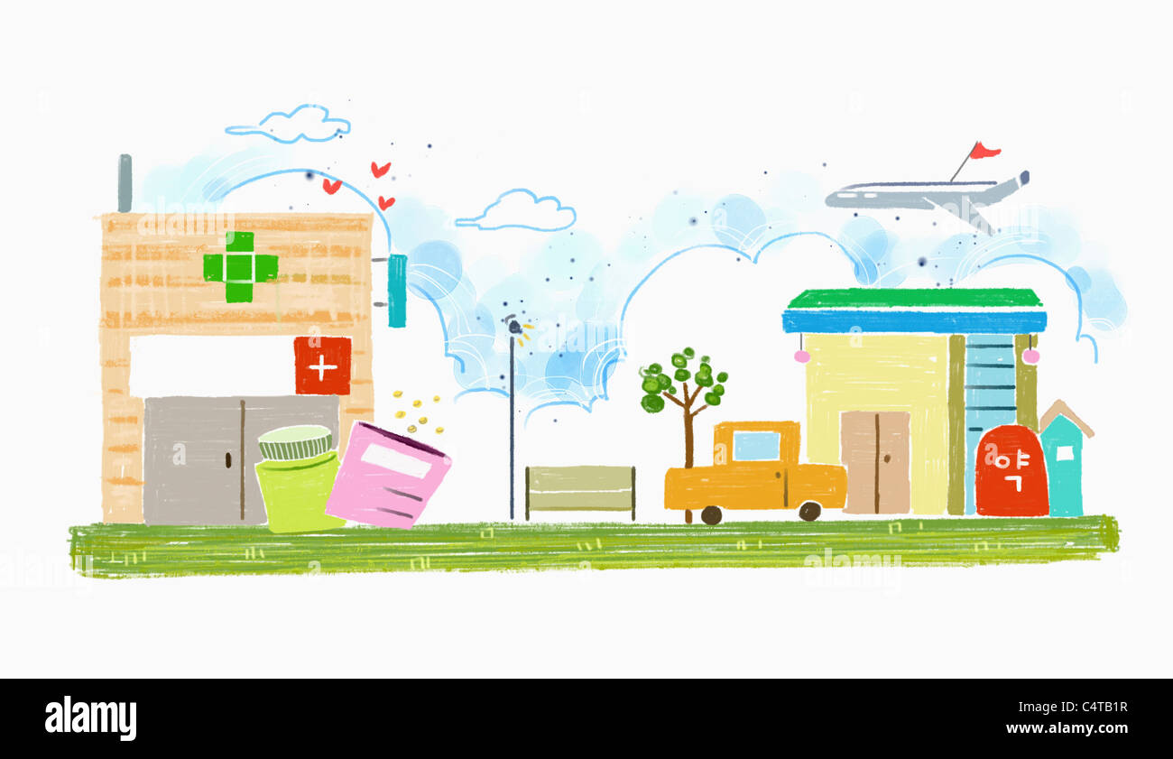 exterior of pharmacy Stock Photo - Alamy