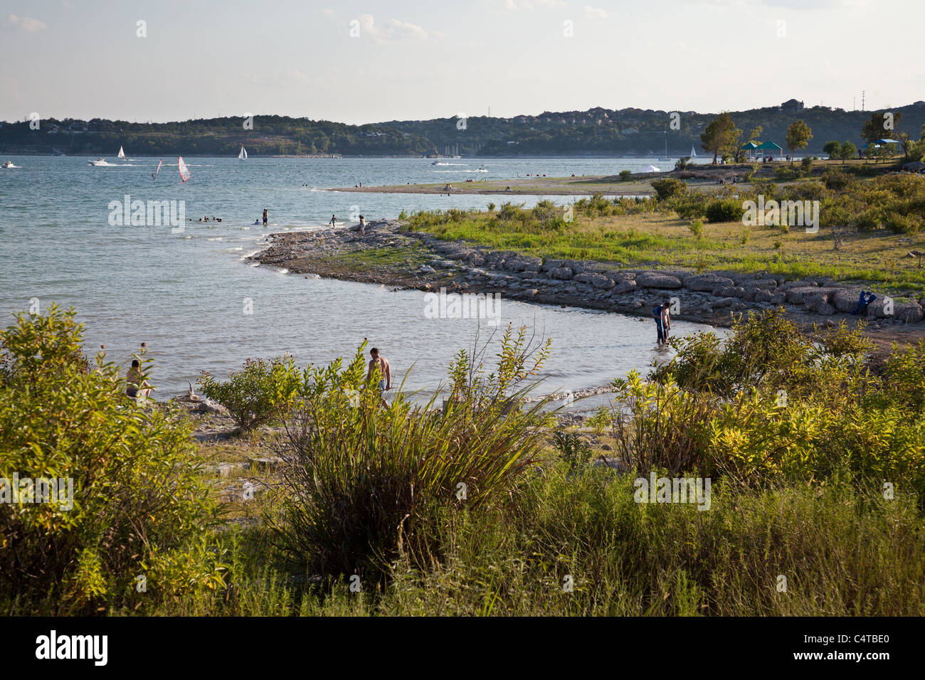 Windy Point Park on Lake Travis in Austin, Texas Stock Photo - Alamy