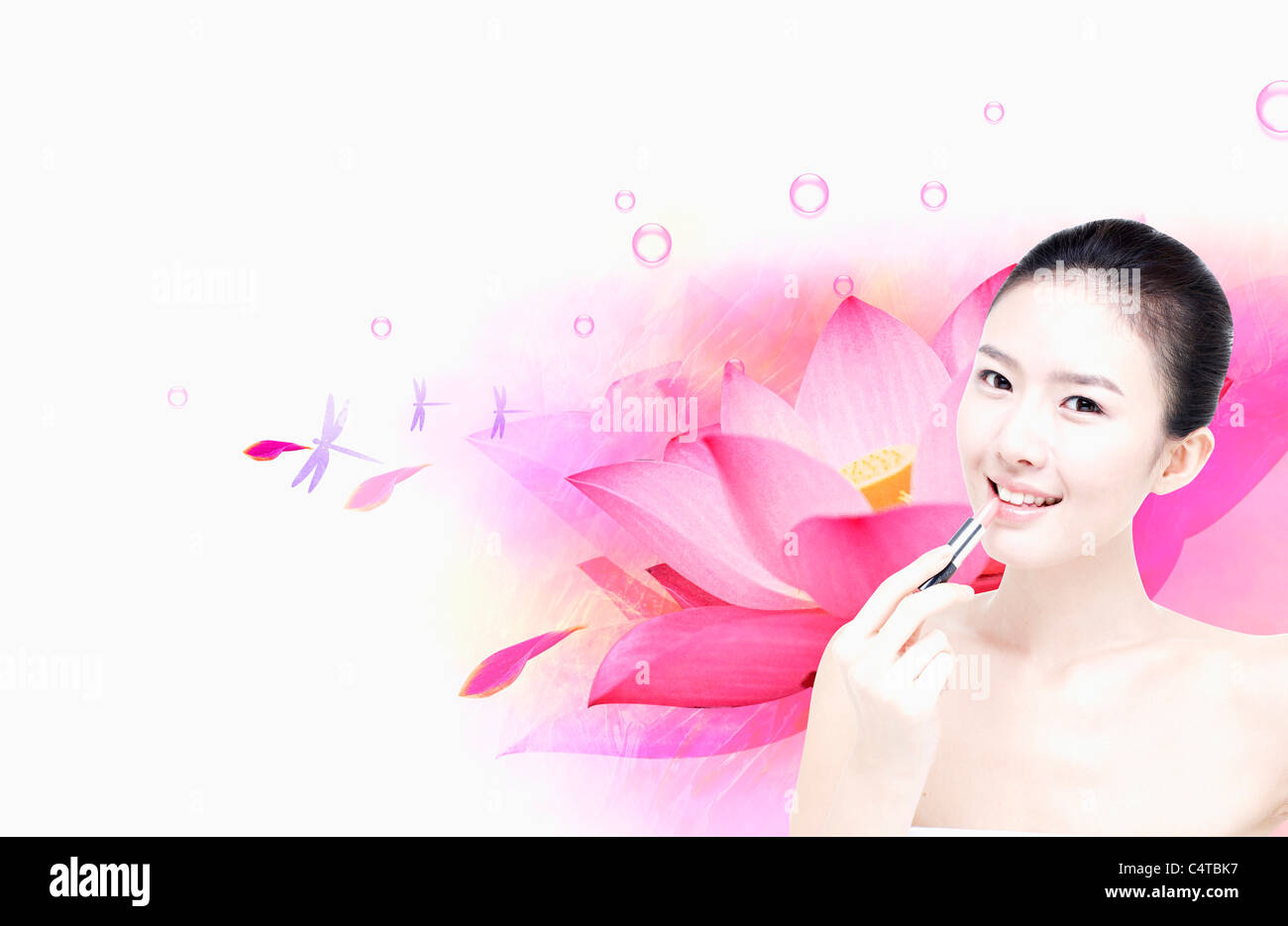 beautiful woman with beauty and well being theme Stock Photo - Alamy