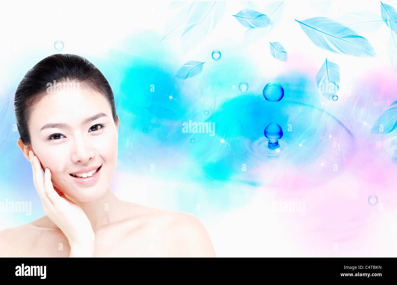 beautiful woman with beauty and well being theme Stock Photo - Alamy