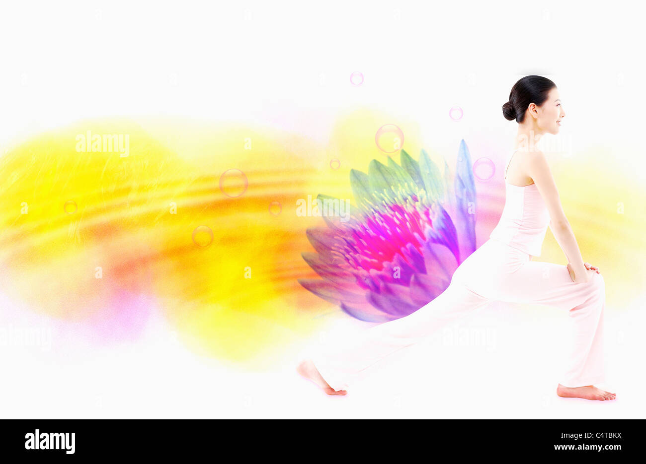 beautiful woman with beauty and well being theme Stock Photo - Alamy