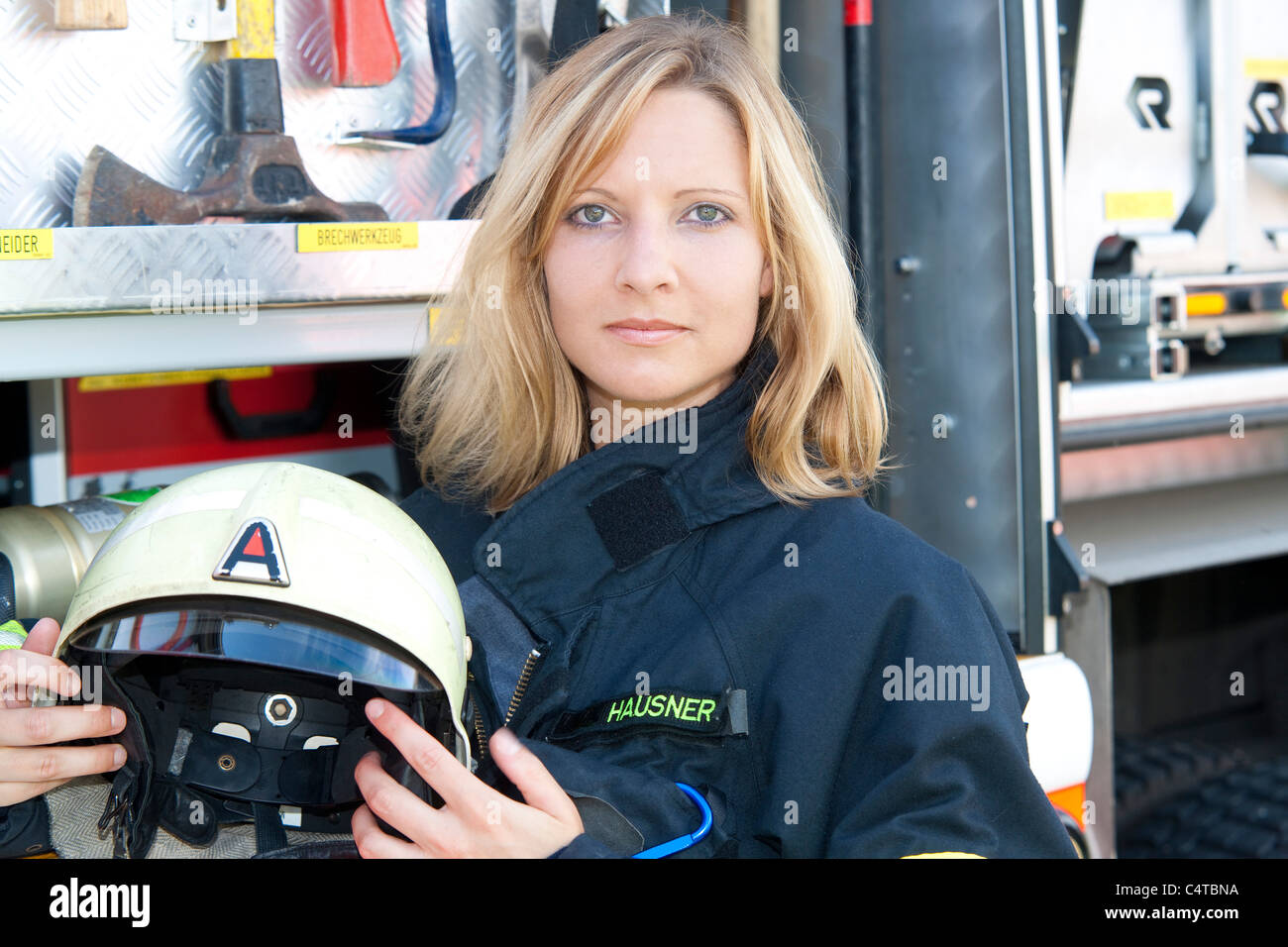 Female fire service personnel hi-res stock photography and images - Alamy