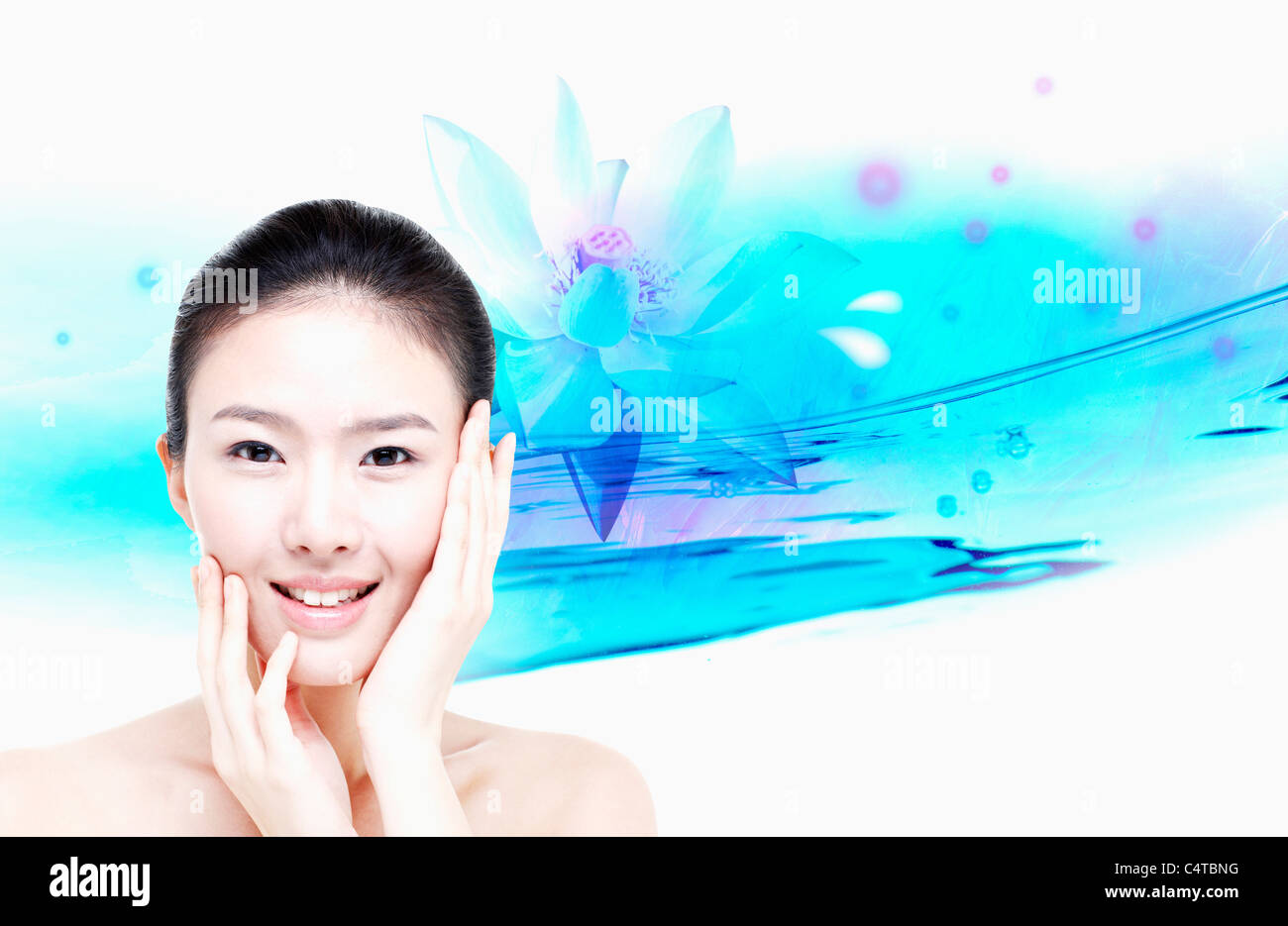 beautiful woman with beauty and well being theme Stock Photo - Alamy