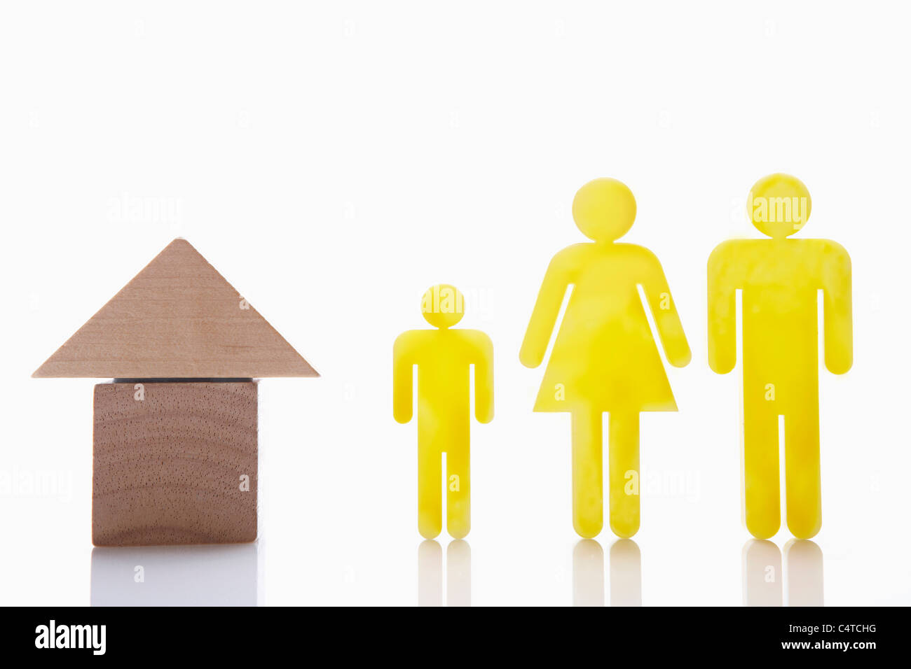 home and family in pictogram Stock Photo - Alamy