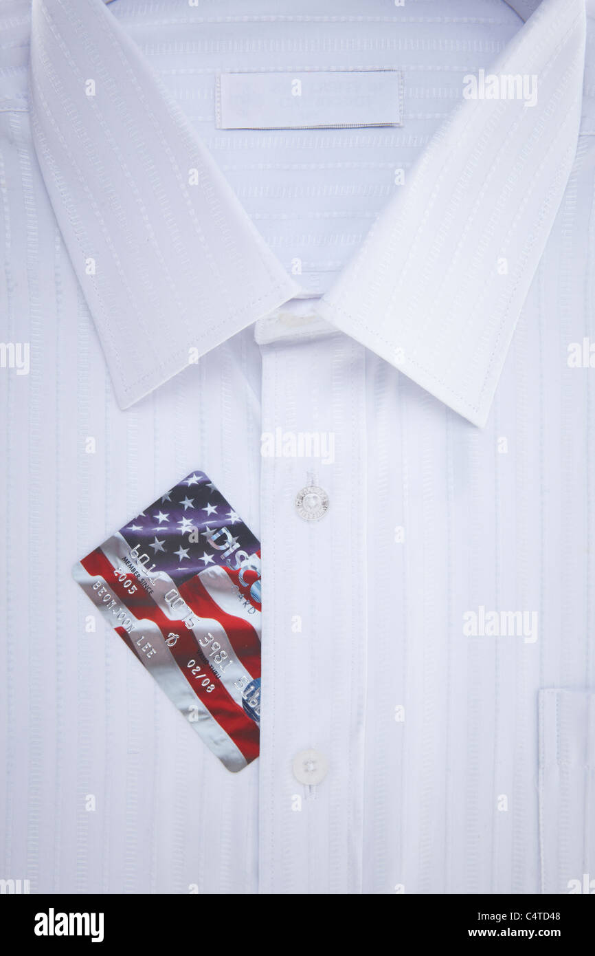 credit card and white dress shirt Stock Photo - Alamy