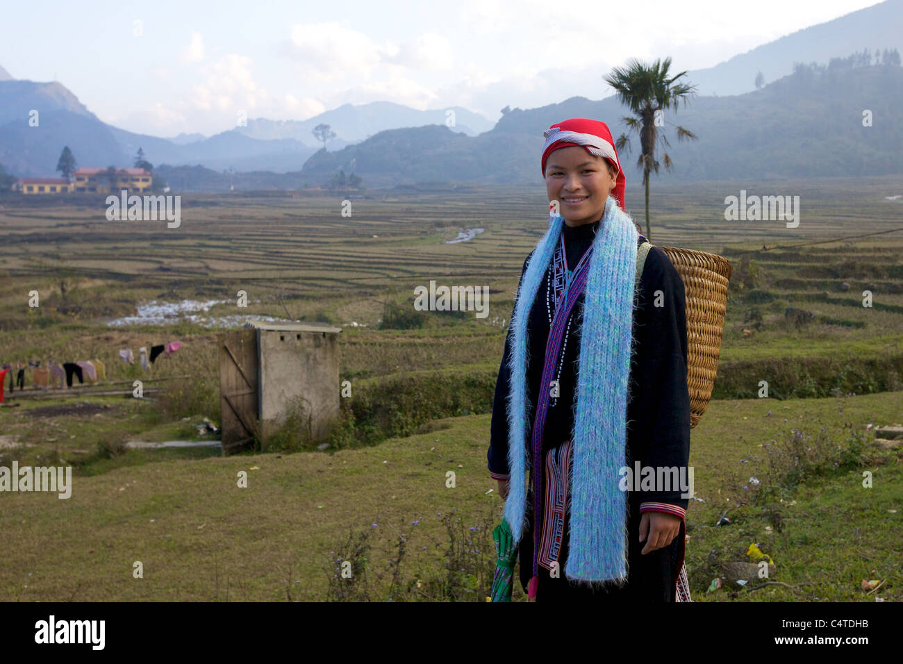 Girl of the Red Dao Ethnic Minority People in Ta Phin Village, Vietnam ...
