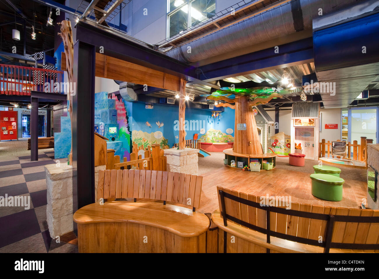 Interior photo of the Austin Childrens' Museum in Austin, Texas Stock ...