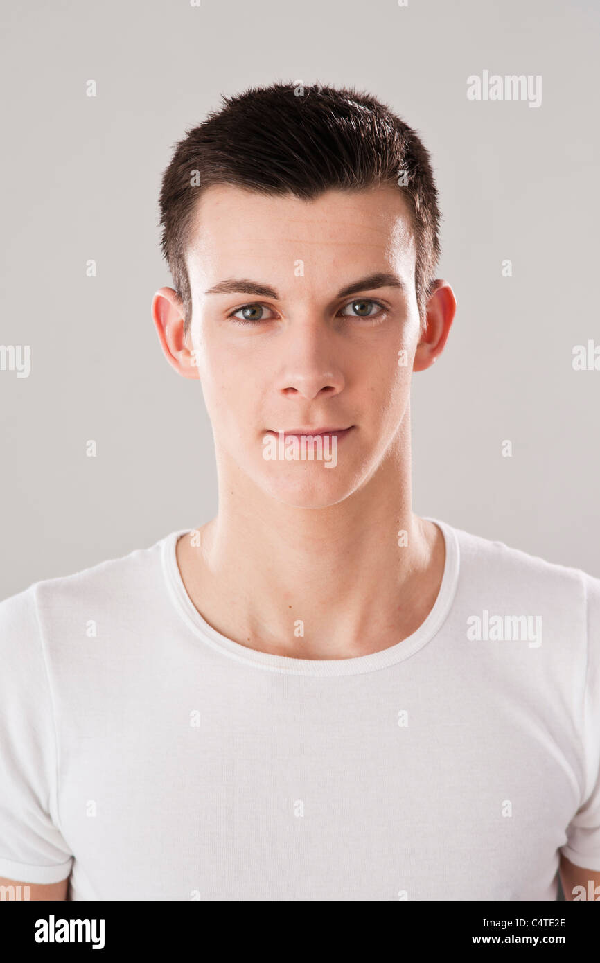Portrait of Young Man Stock Photo - Alamy