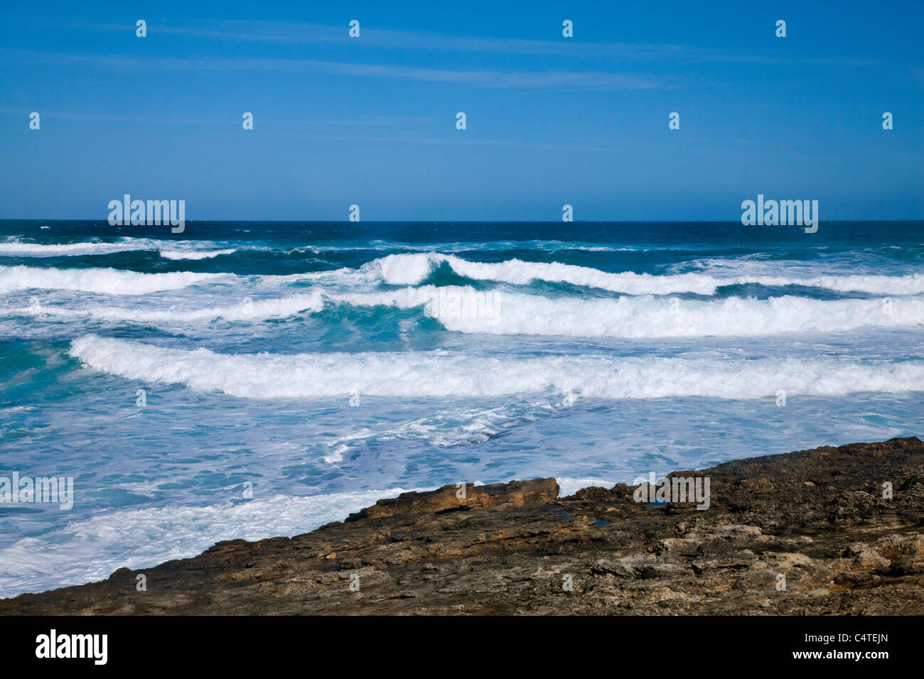 Waves in Mediterranean Sea, Mallorca, Spain Stock Photo - Alamy