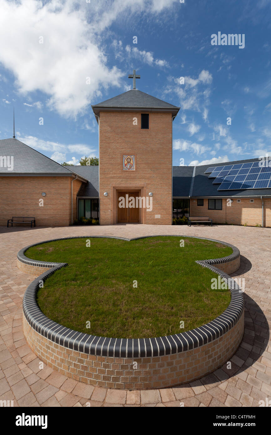Modern brick church hi-res stock photography and images - Alamy