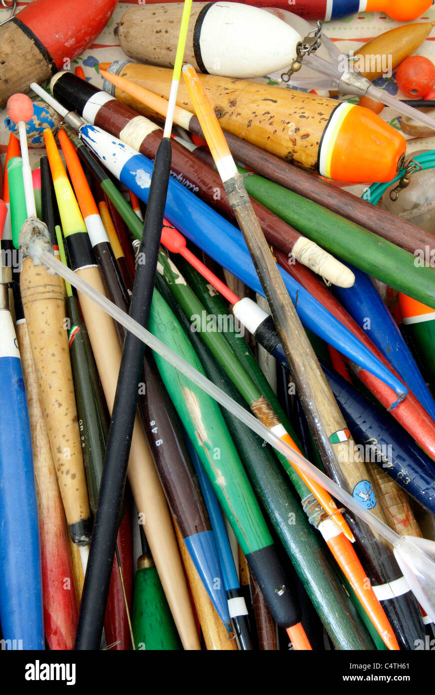 Fishing float on a white background Stock Photo - Alamy