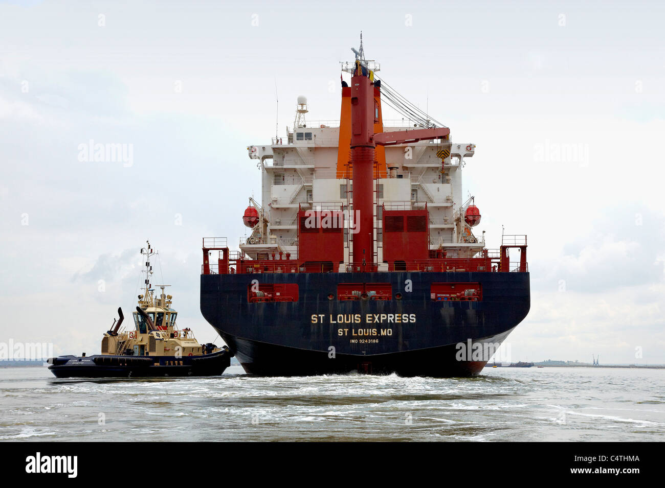 The tug leaves the port hi-res stock photography and images - Alamy