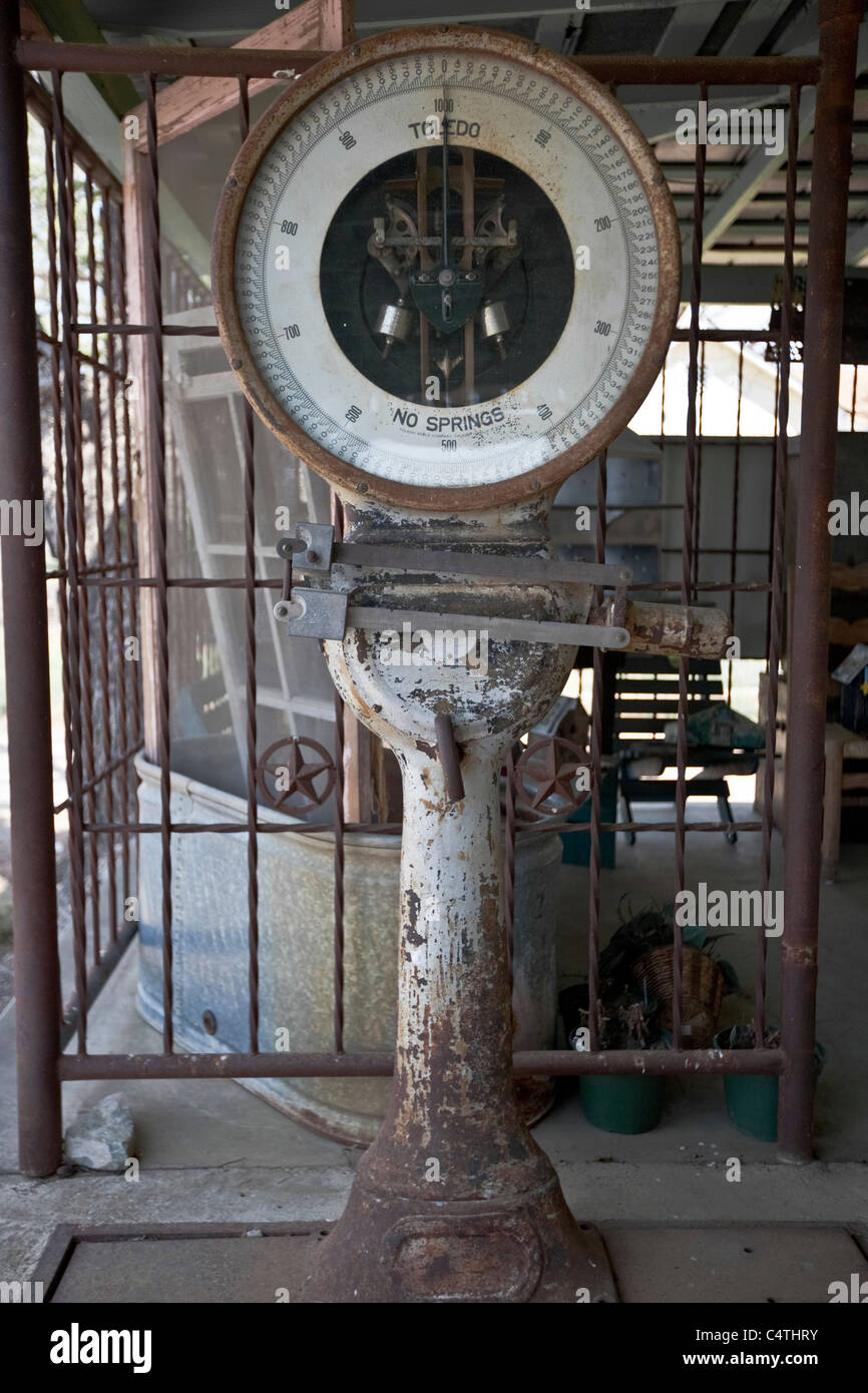 Old Toledo Scale . Texas Back Roads. Texas, USA Stock Photo - Alamy