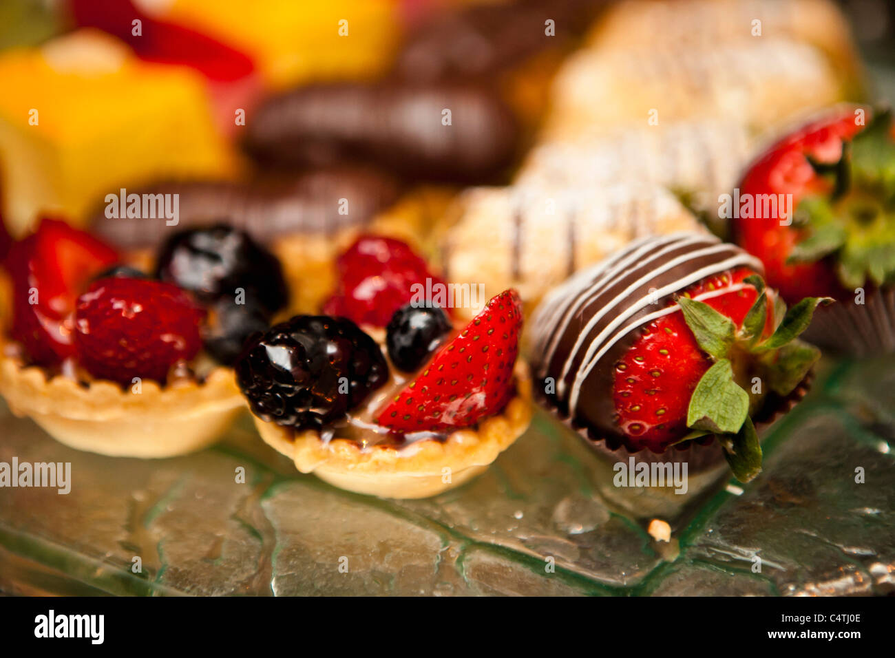 Close-up of Tarts Stock Photo - Alamy