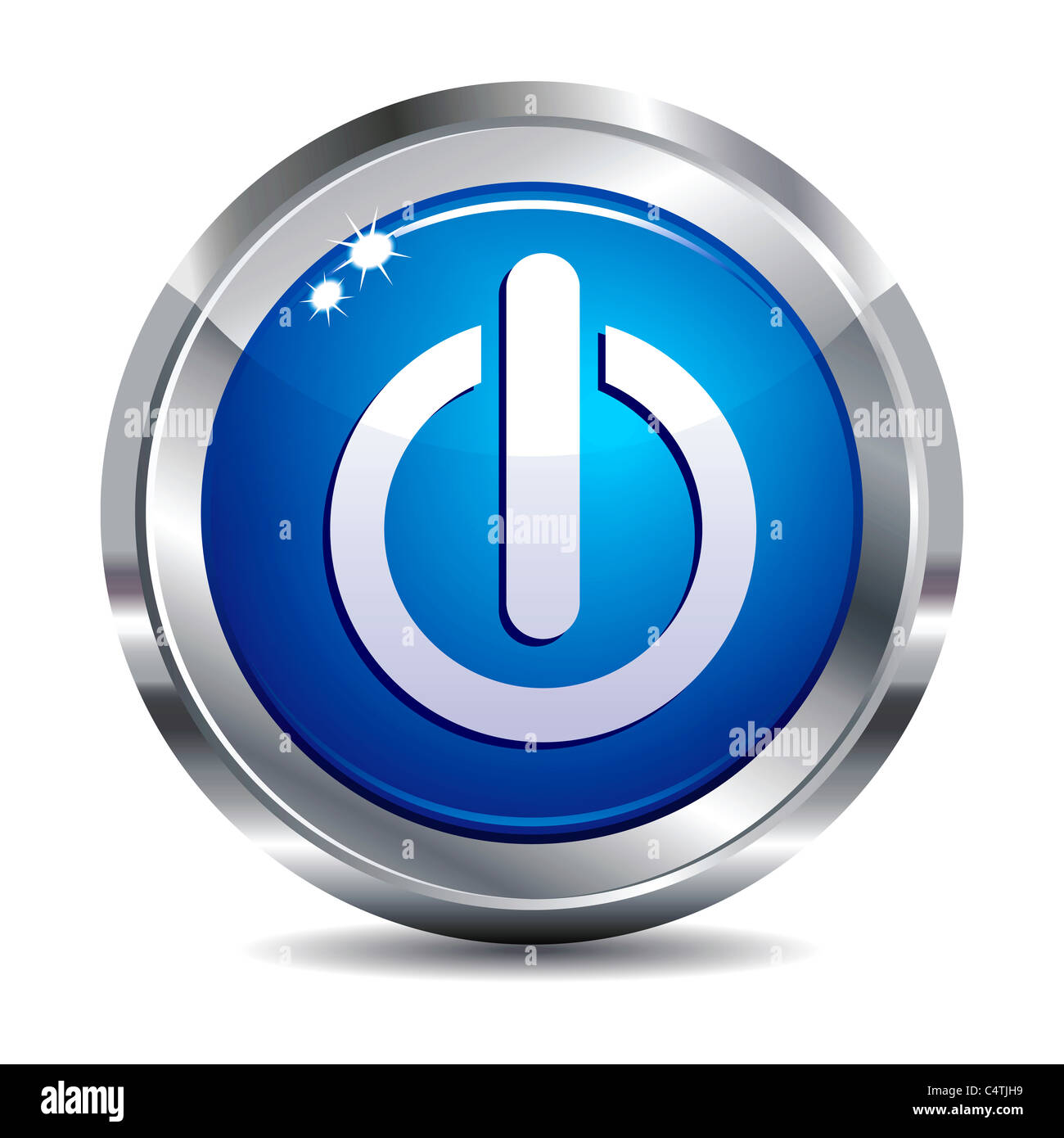 Power On Button Stock Photo - Alamy