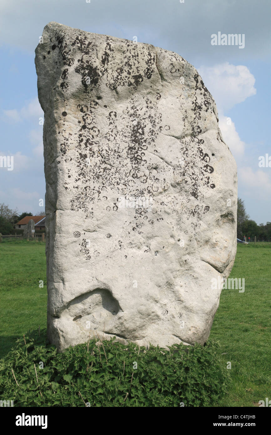Large standing stone with visitor hi-res stock photography and images ...