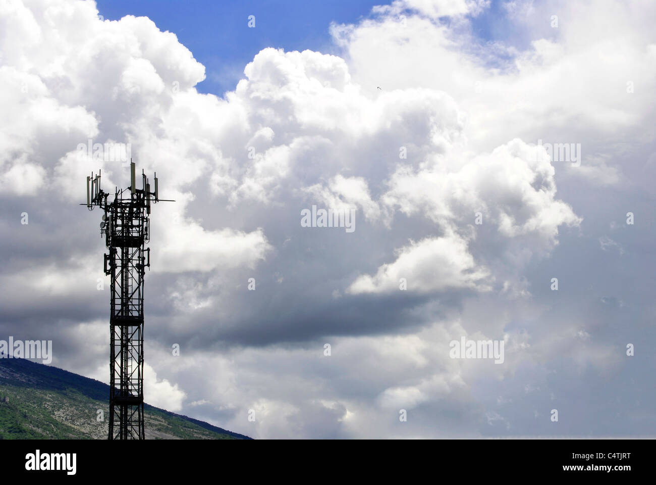 Telecommunication, cell towers technology Stock Photo - Alamy