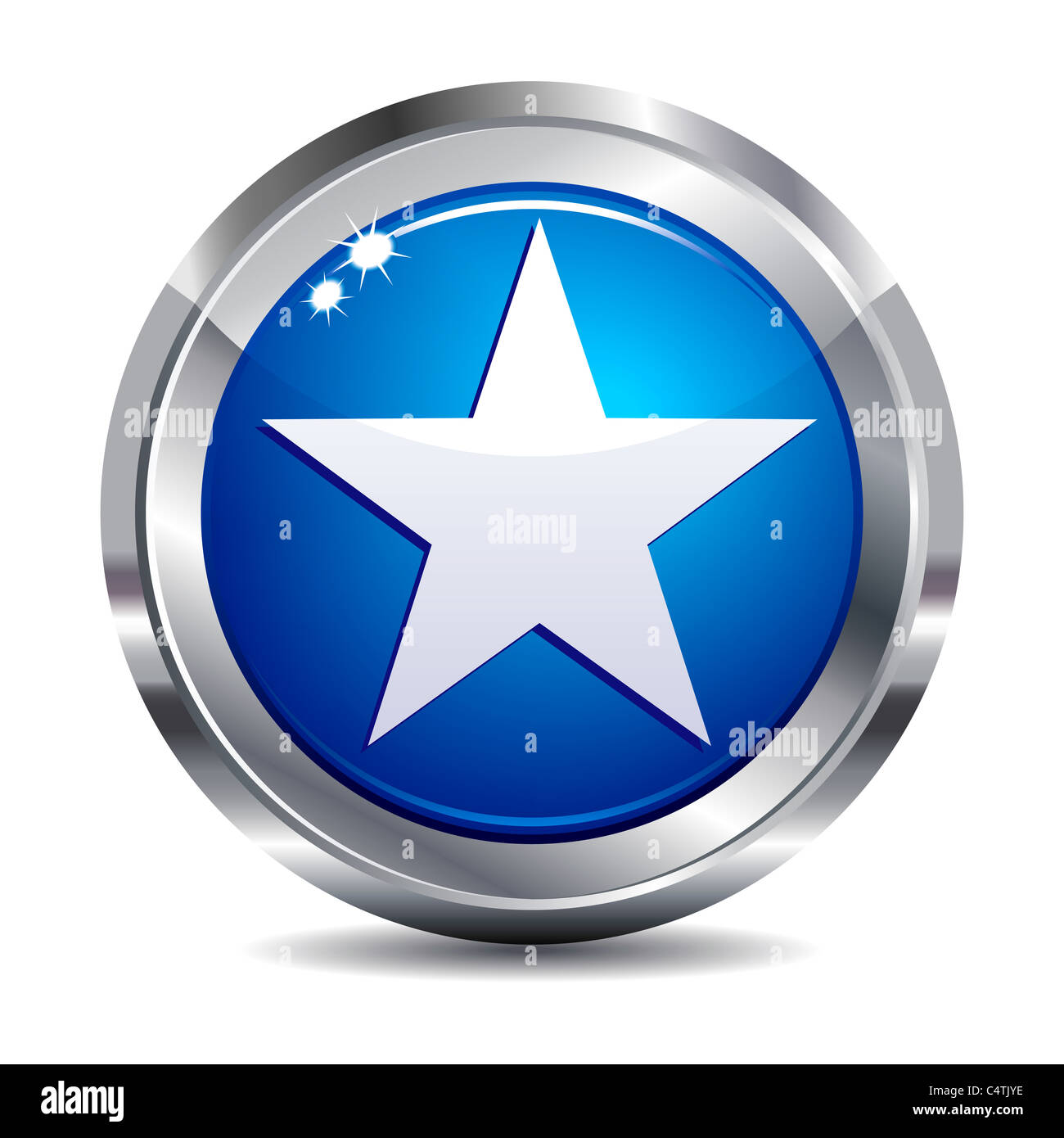 Star Internet button Icon Stock Photo - Alamy