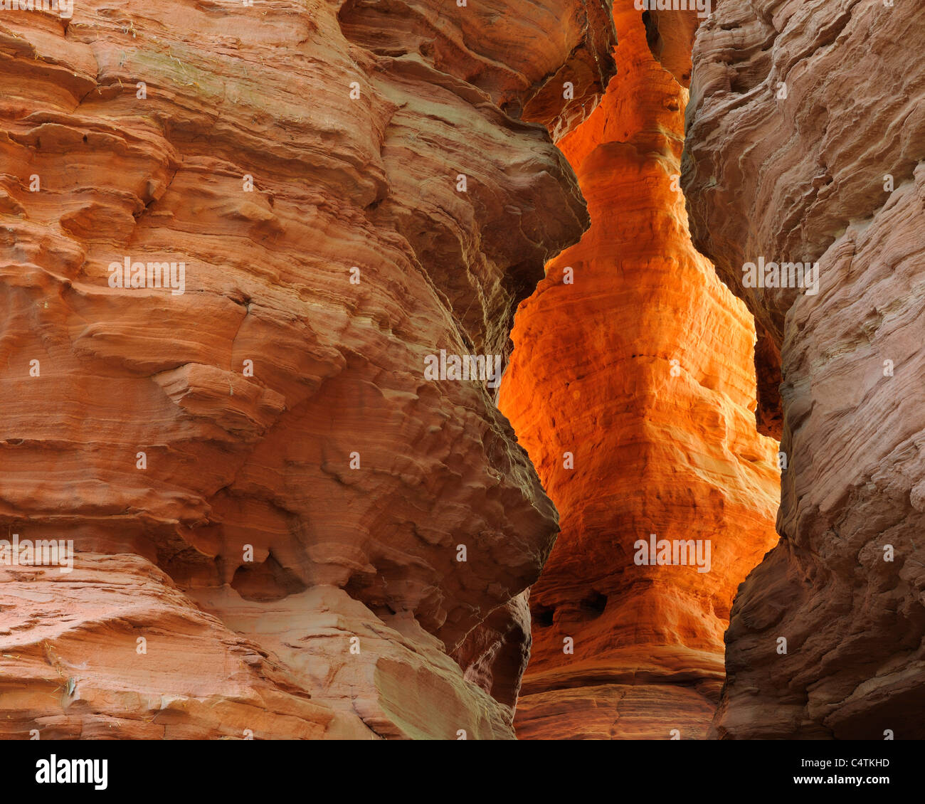 Red Sandstone Formation, Altschlossfelsen, Eppenbrunn, Pfalzerwald ...
