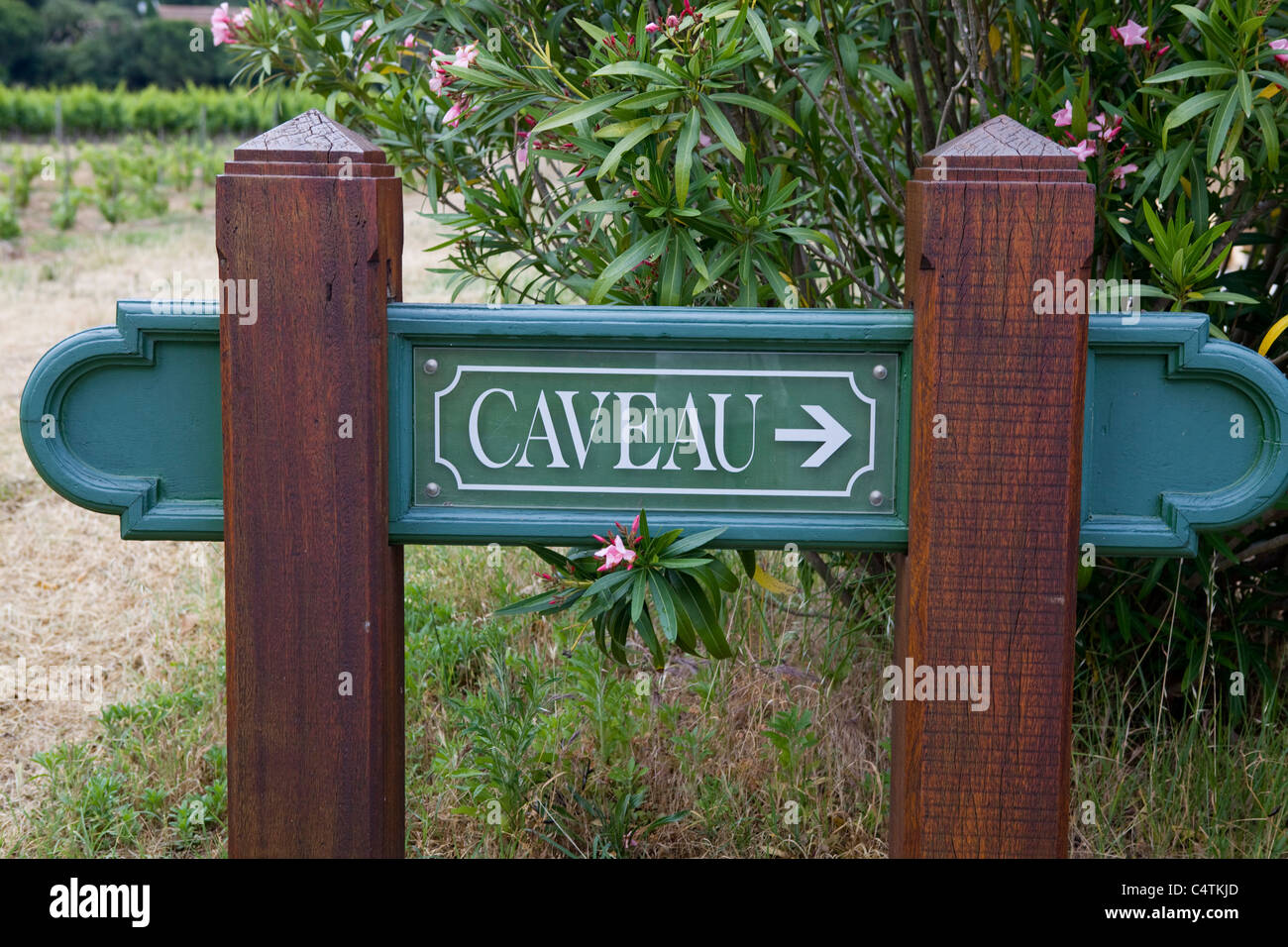 Wine seller cave sign in a French property. St Tropez, France Stock ...