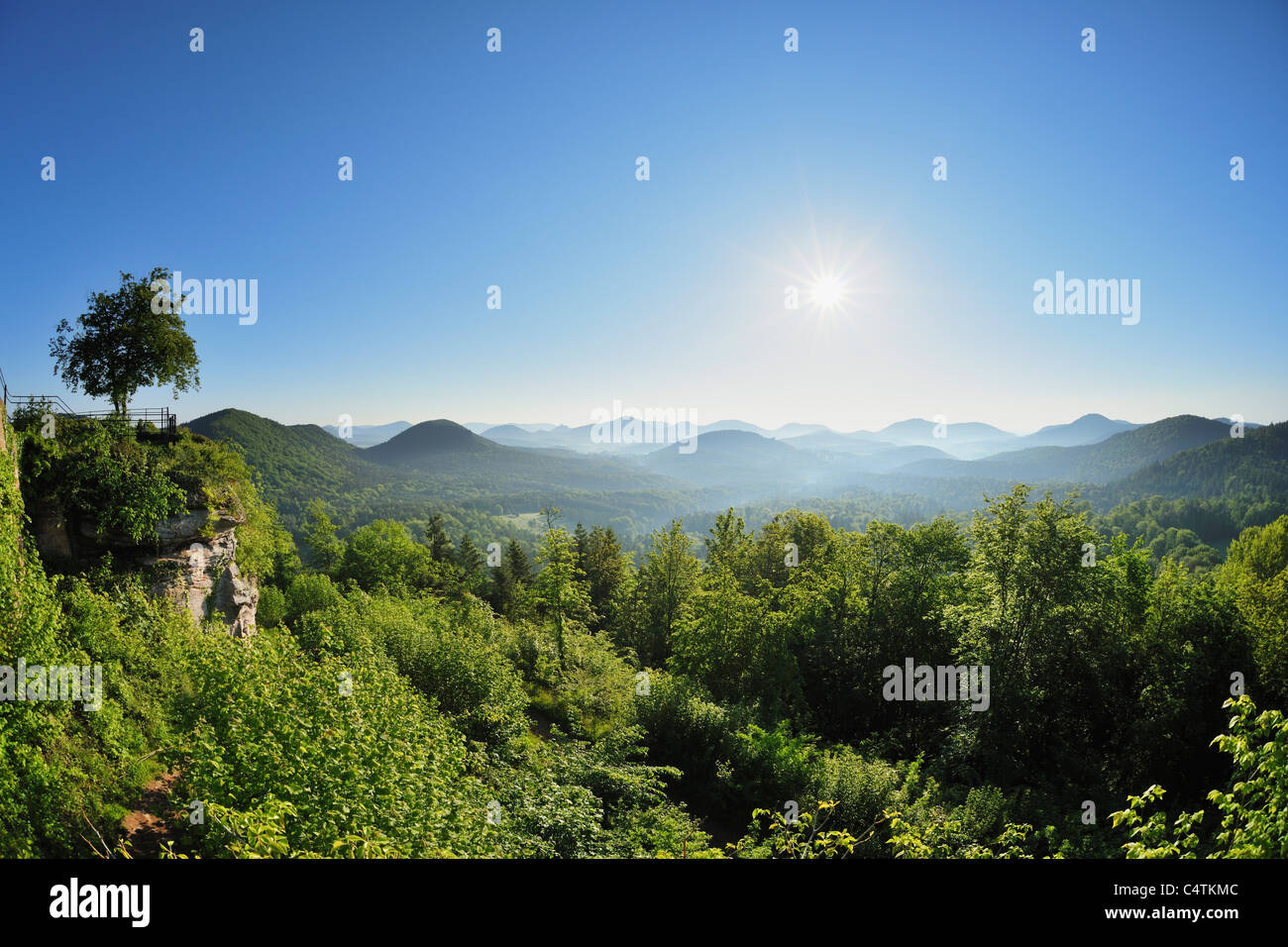 Observation Point at Lindelbrunn Castle, Vorderweidenthal, Pfalzerwald ...
