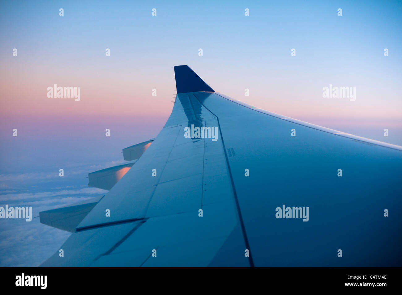 Airplane Wing, Munich, Oberbayern, Bavaria, Germany Stock Photo - Alamy