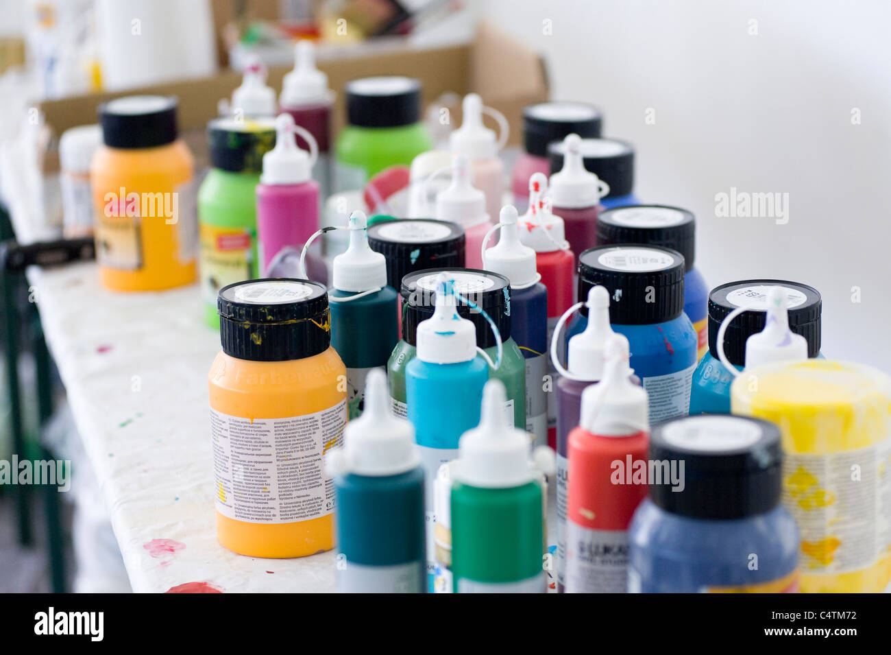 Variety of Oil Paints Stock Photo - Alamy
