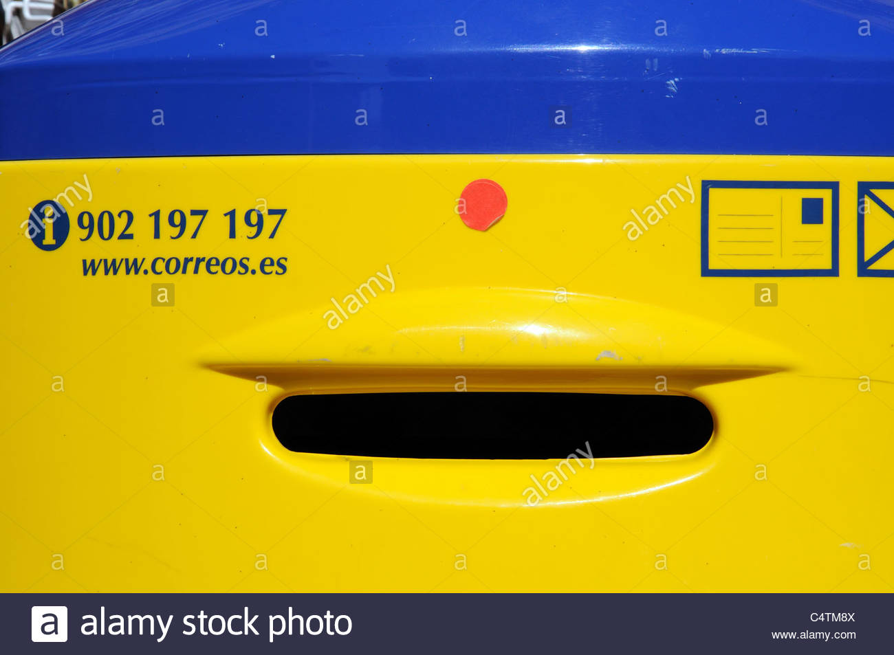 Yellow Spanish Post Box Stock Photos & Yellow Spanish Post Box Stock ...