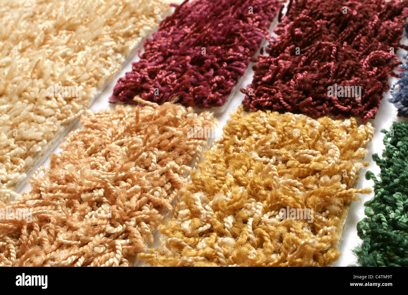 Samples of collection carpet Stock Photo - Alamy