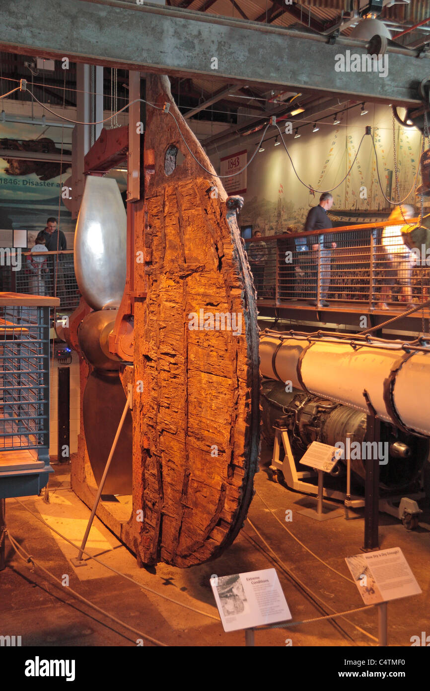 The original propeller & rudder of Brunel's SS Great Britain, in the ...
