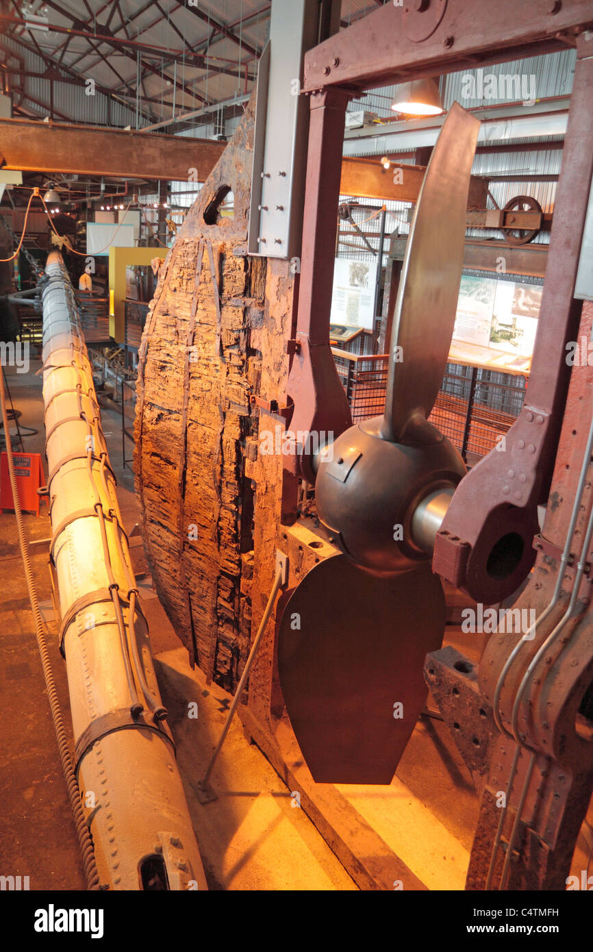 The original propeller & rudder of Brunel's SS Great Britain, in the ...