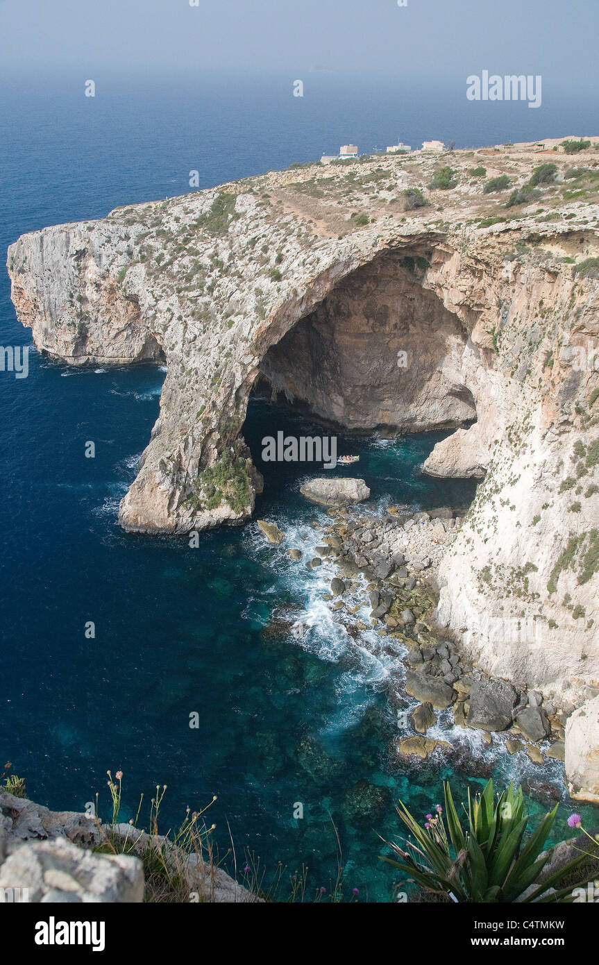 Some of the world's most beautiful scenery is the Blue Grotto area of ...
