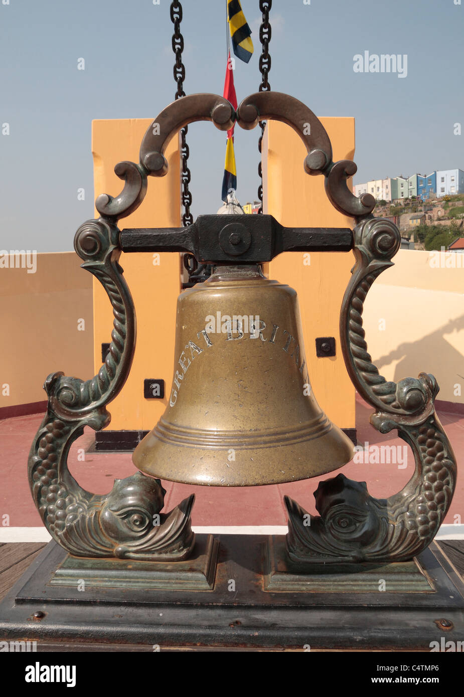 The ship's bell on Brunel's SS Great Britain in Bristol Dock, Bristol ...