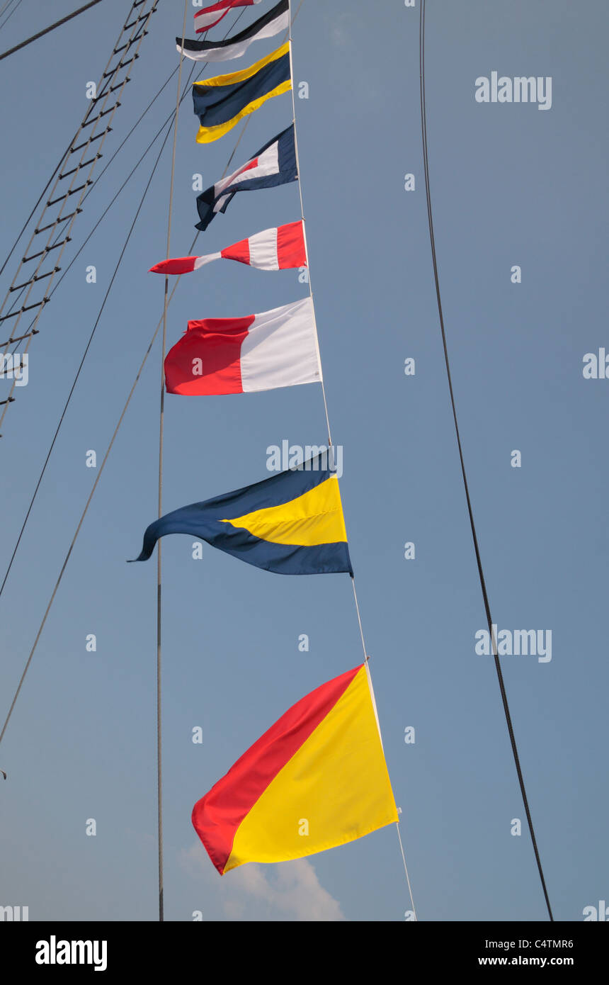 Maritime signal flags hi-res stock photography and images - Alamy