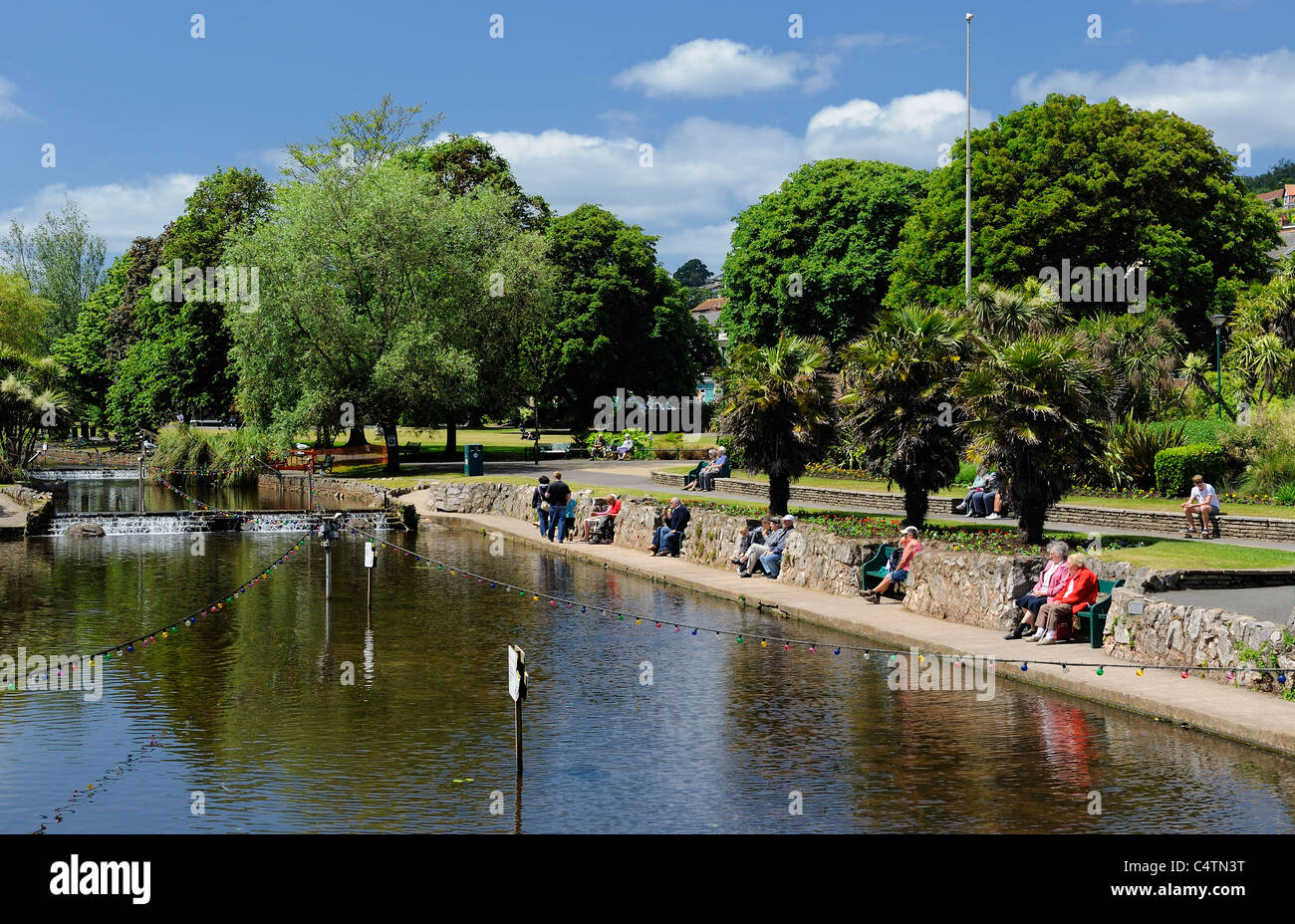 dawlish water also known as the brook runs through the town and goes ...