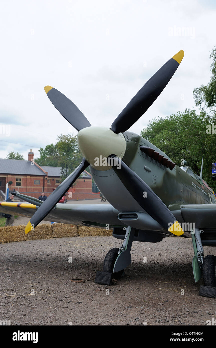 propeller of a spitfire england uk Stock Photo - Alamy