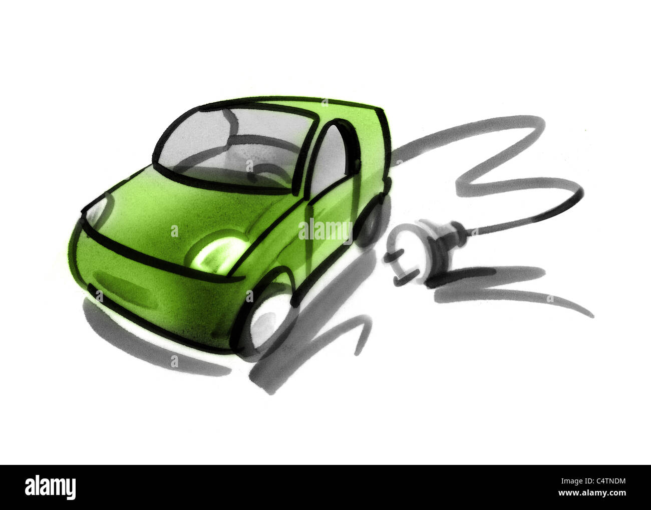 Concept electric hybrid vehicles Cut Out Stock Images & Pictures - Alamy
