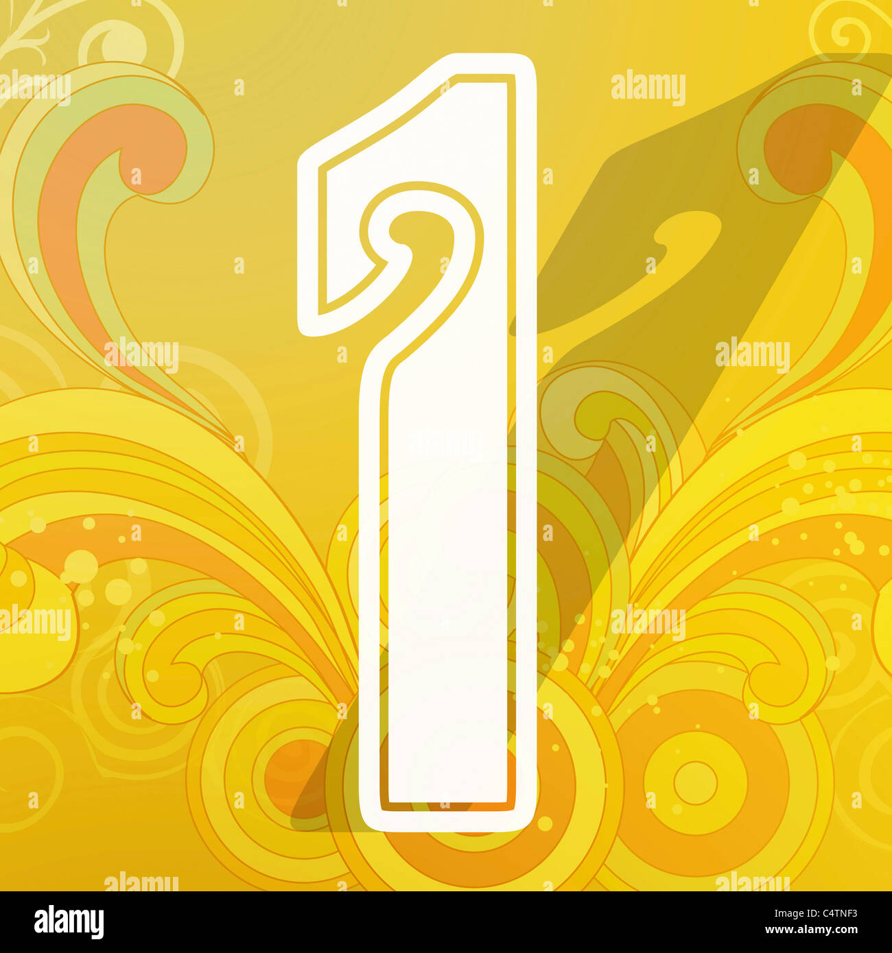 Bold number 1 hi-res stock photography and images - Alamy