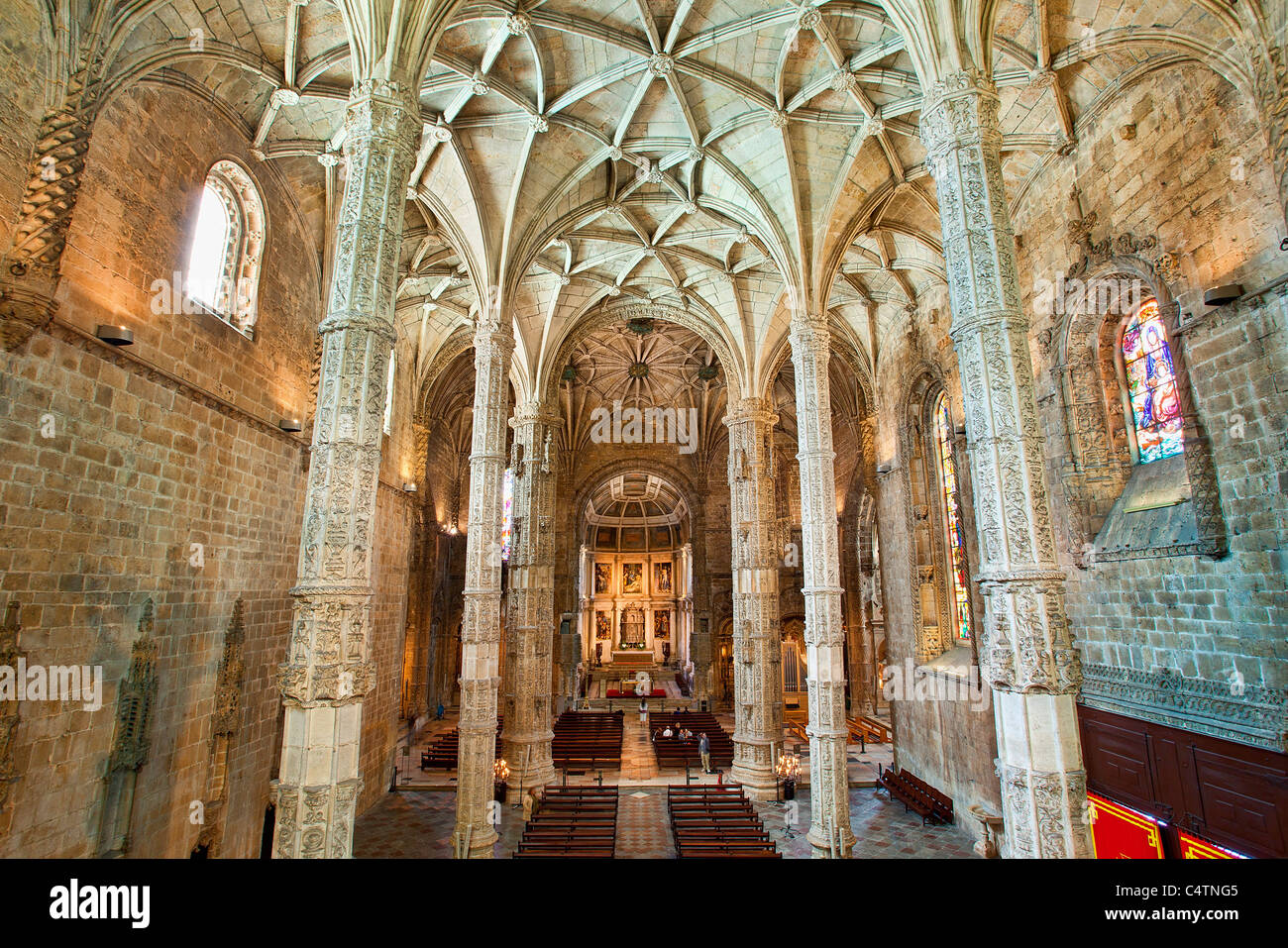 Europe, Portugal, Jeronimos Monastery at Belem in Lisbon Stock Photo ...