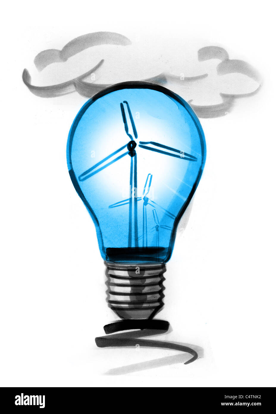 Wind turbine light bulbs hi-res stock photography and images - Alamy