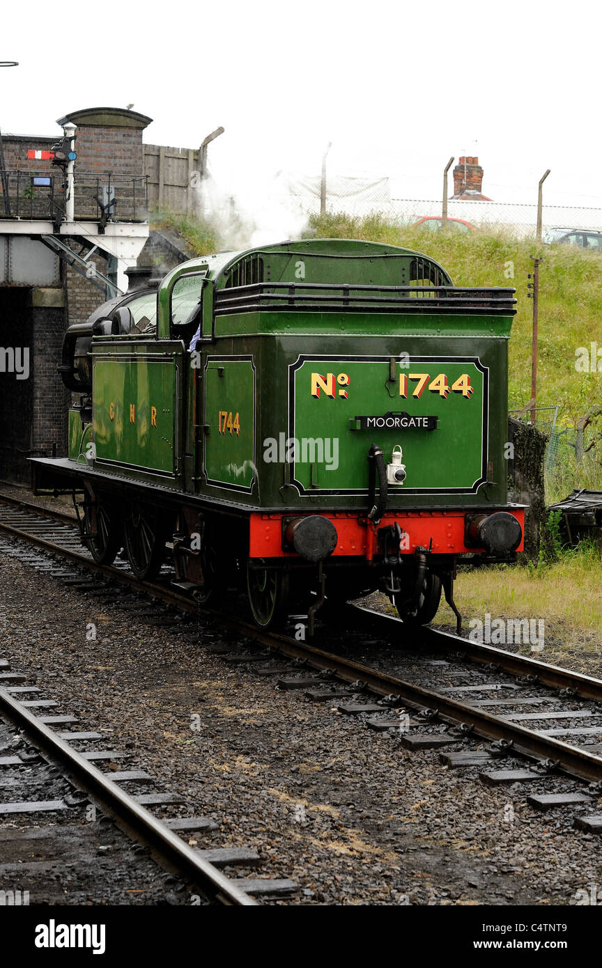 Ex GNR Gresley CLASS N2 0-6-2T tank engine 1744, built at the North ...