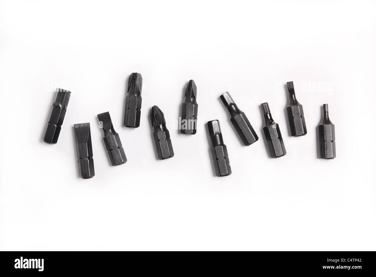 Set of nozzles on the screwdriver Stock Photo - Alamy
