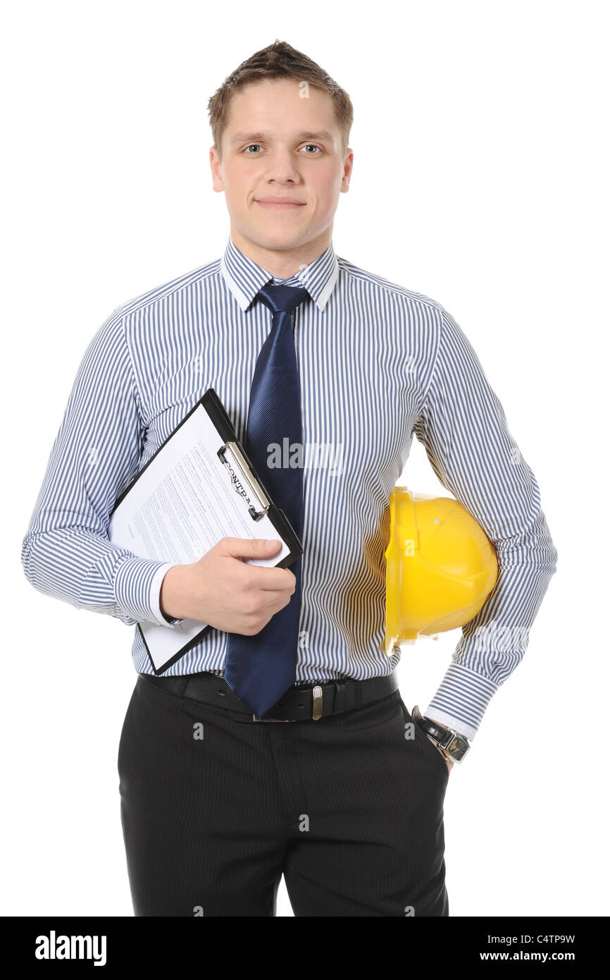man with construction helmet Stock Photo - Alamy