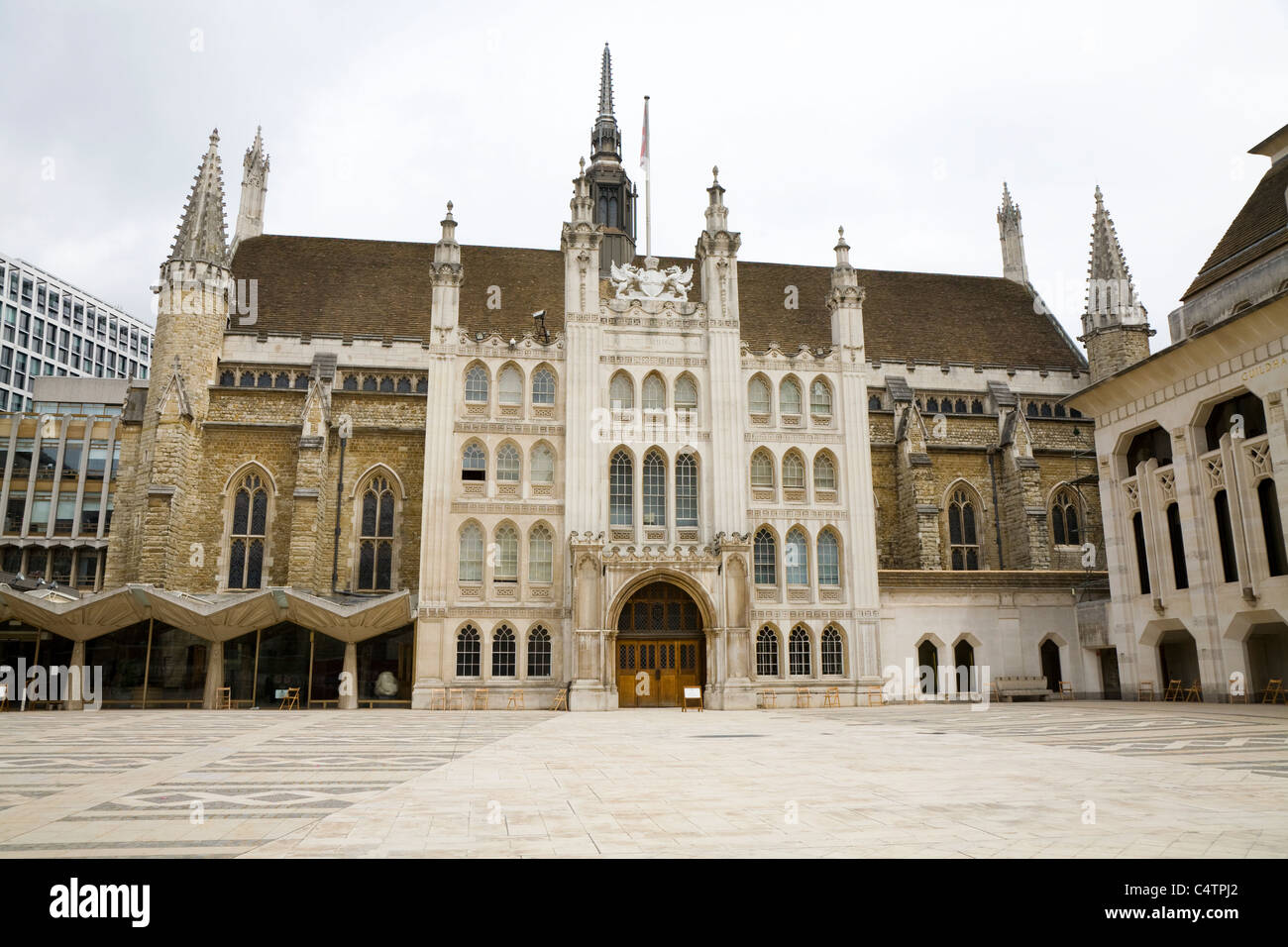 Exterior of the Great Hall, Guildhall / Guild Hall, City of London. UK ...