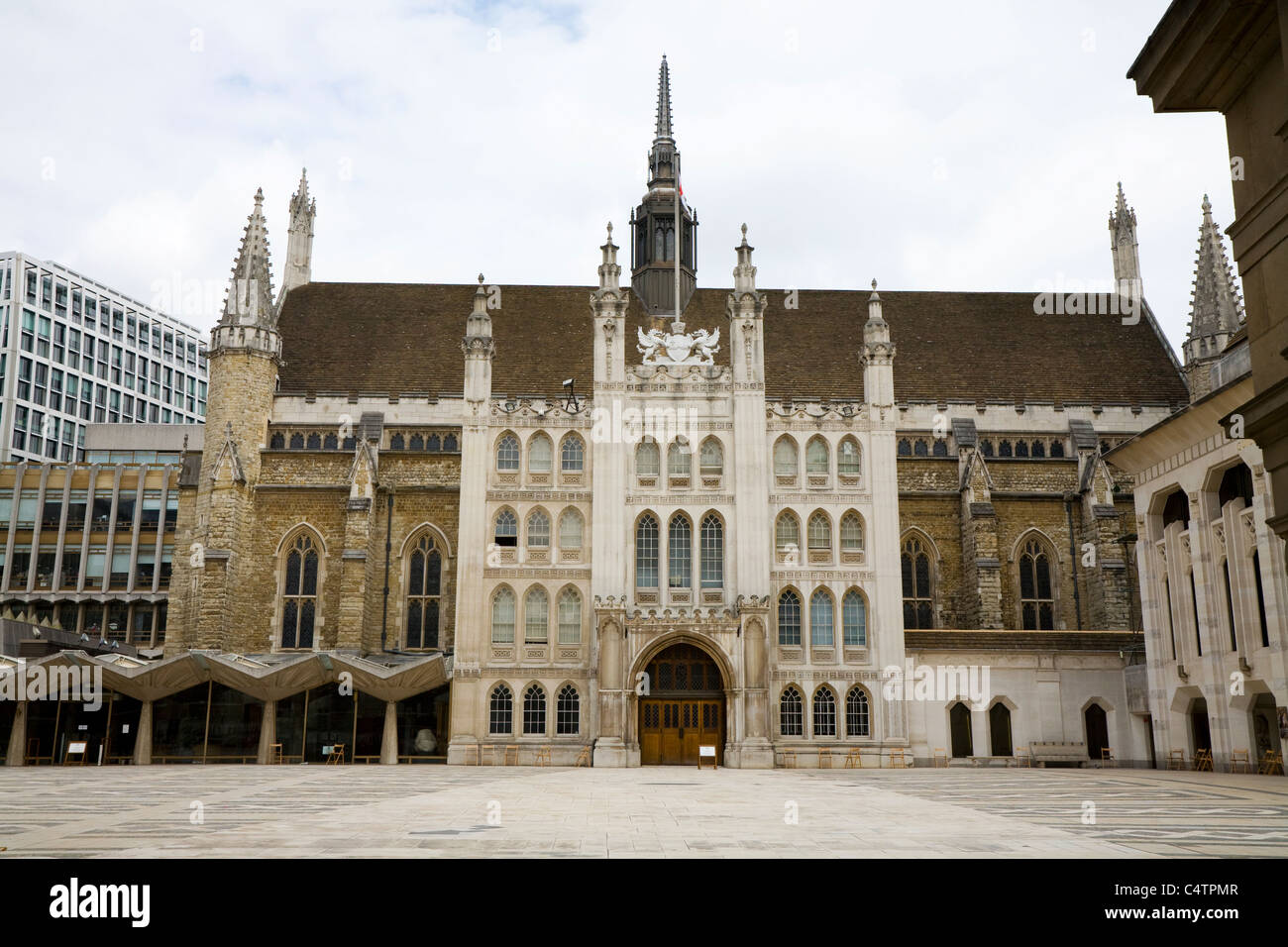 Exterior of the Great Hall, Guildhall / Guild Hall, City of London. UK ...