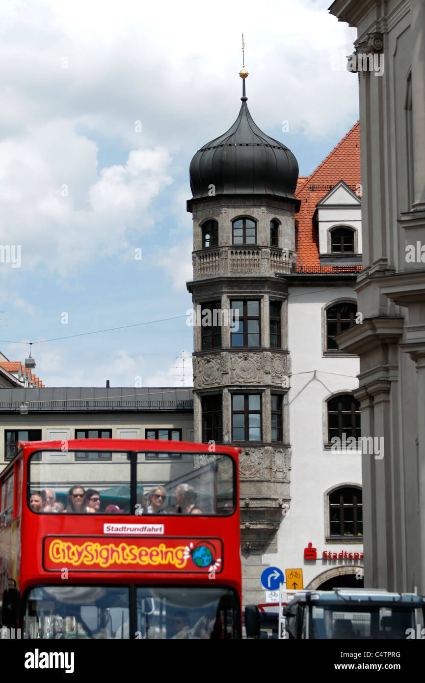 Sightseeing tourist bus, Munich Upper Bavaria Germany Stock Photo - Alamy