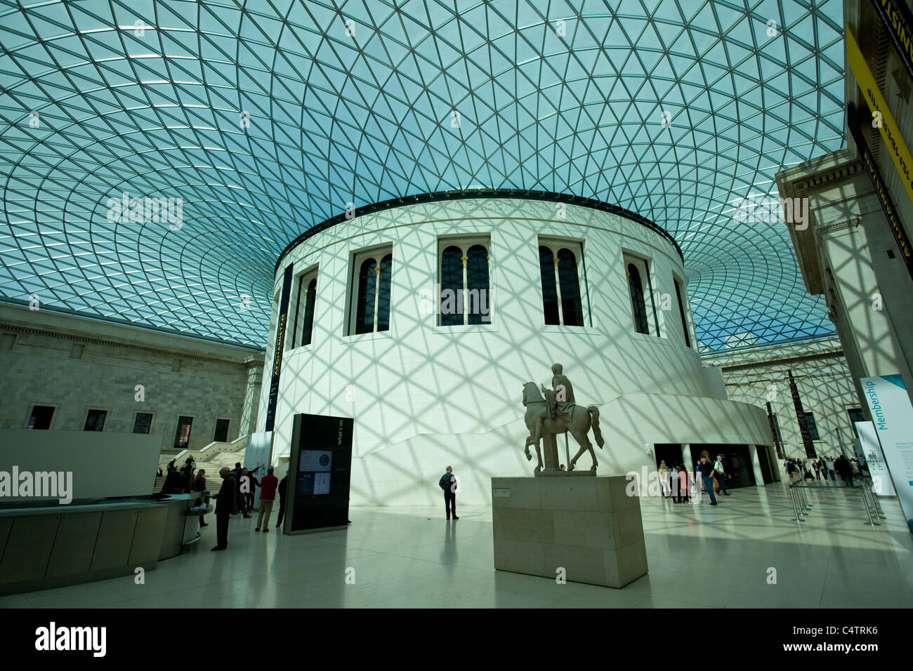 People visit the British Museum. Museum of human history and culture ...