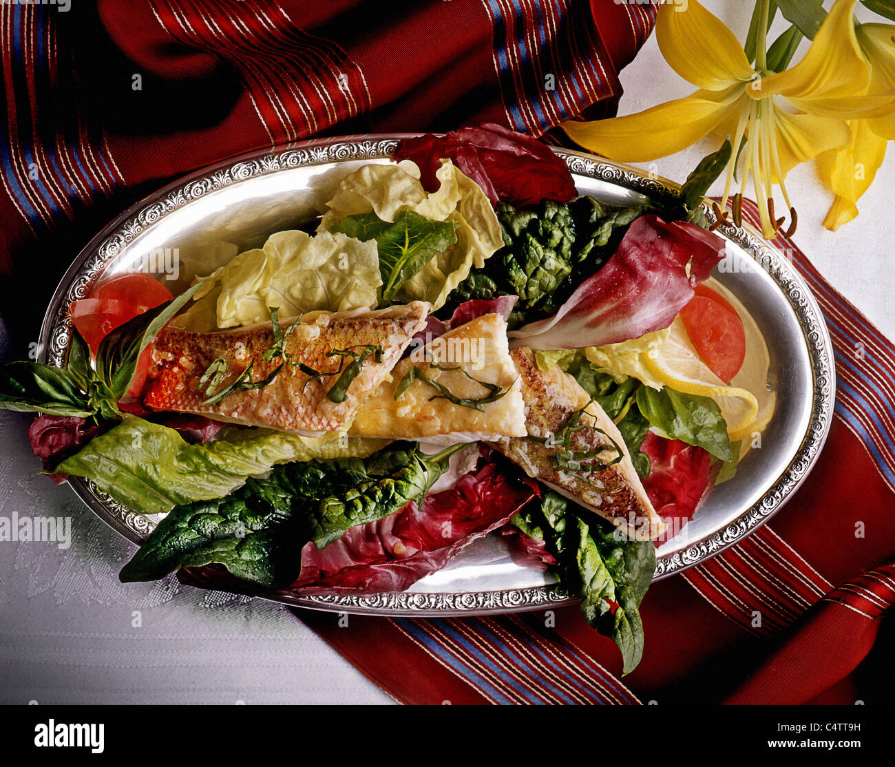 FISH DISH STILL LIFE Stock Photo - Alamy