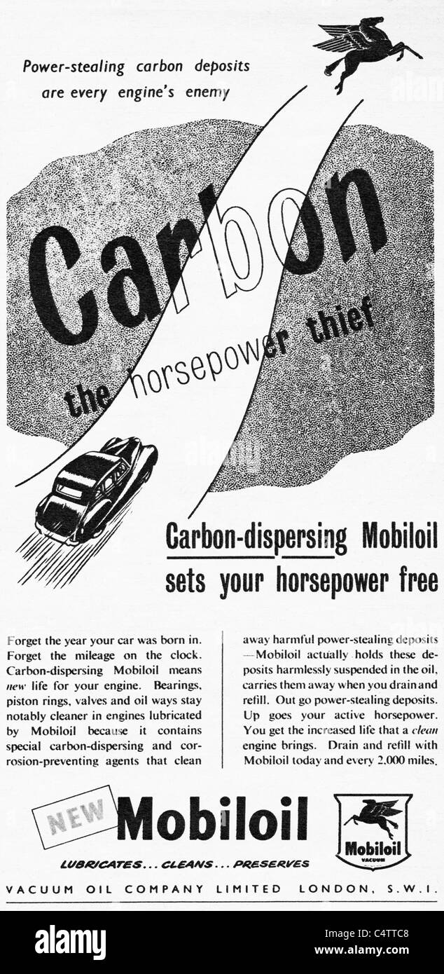 1950s advertisement circa 1951 magazine Black and White Stock Photos ...